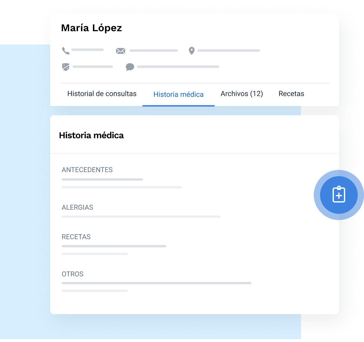 Historial clínico digital - Doctoralia par clínicas